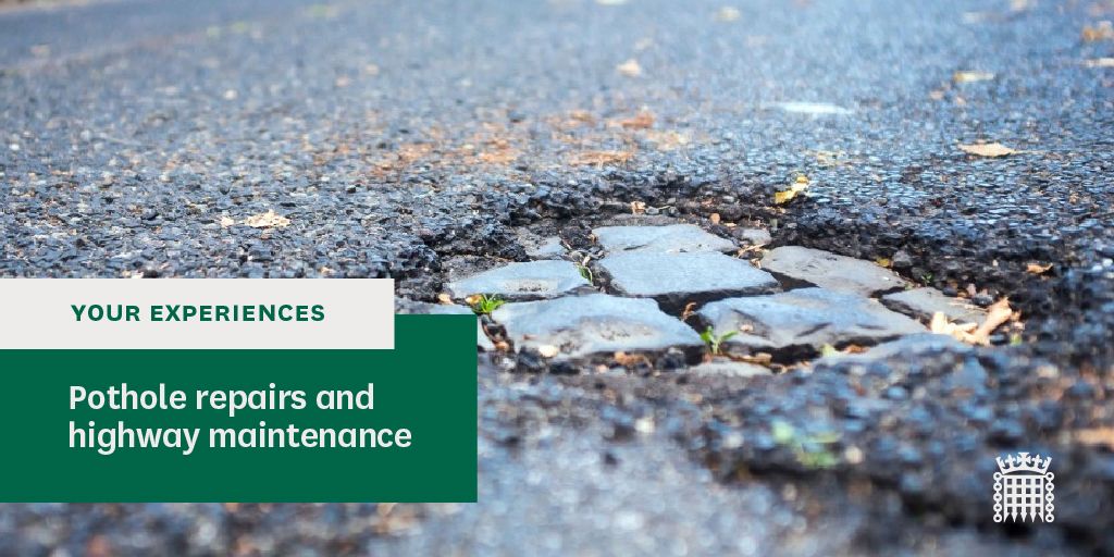 Pothole repairs and highway maintenance