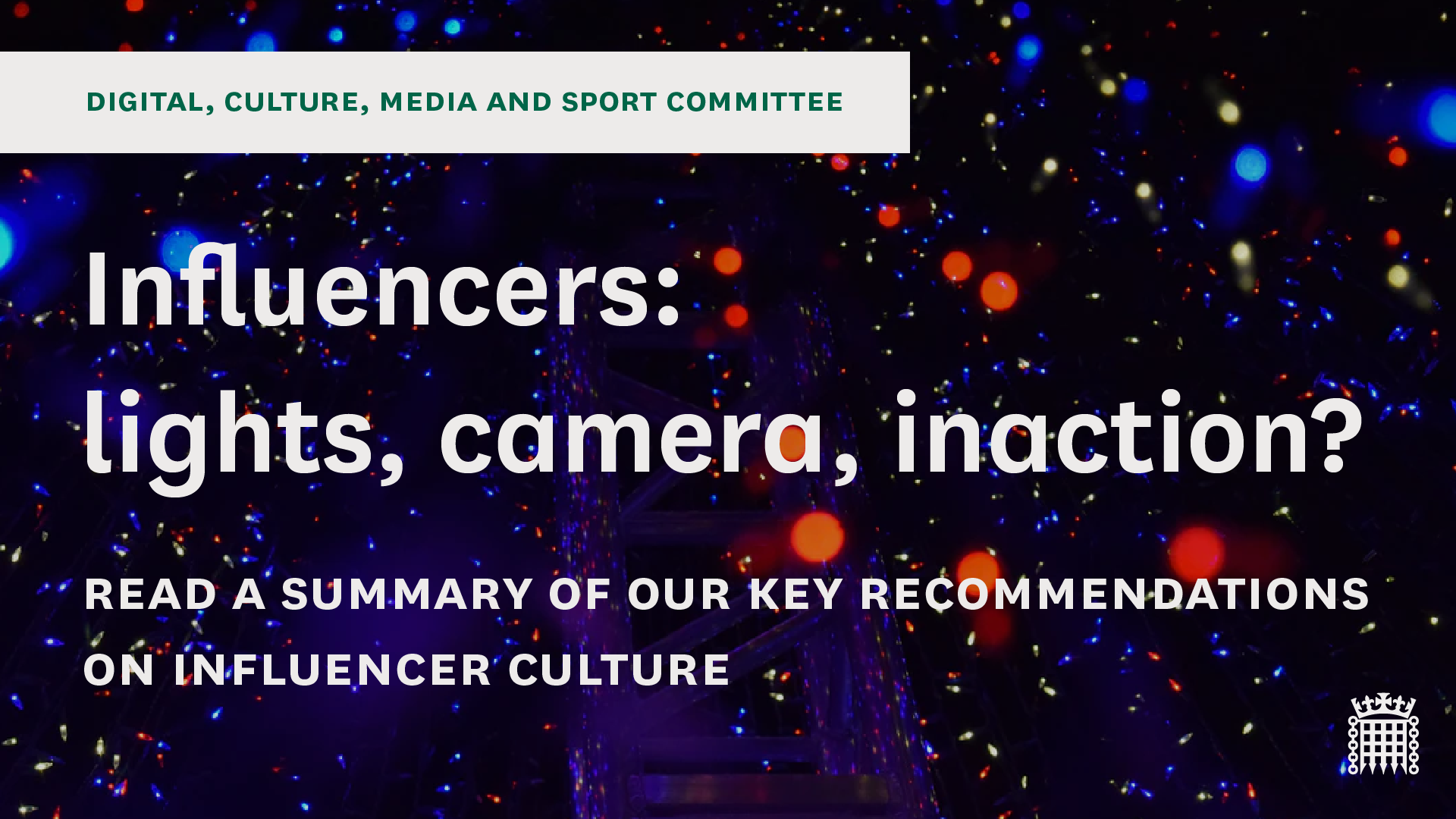 Influencers: lights, camera, inaction?
