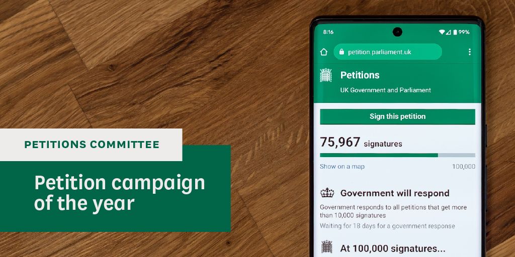 Petition campaign of the year